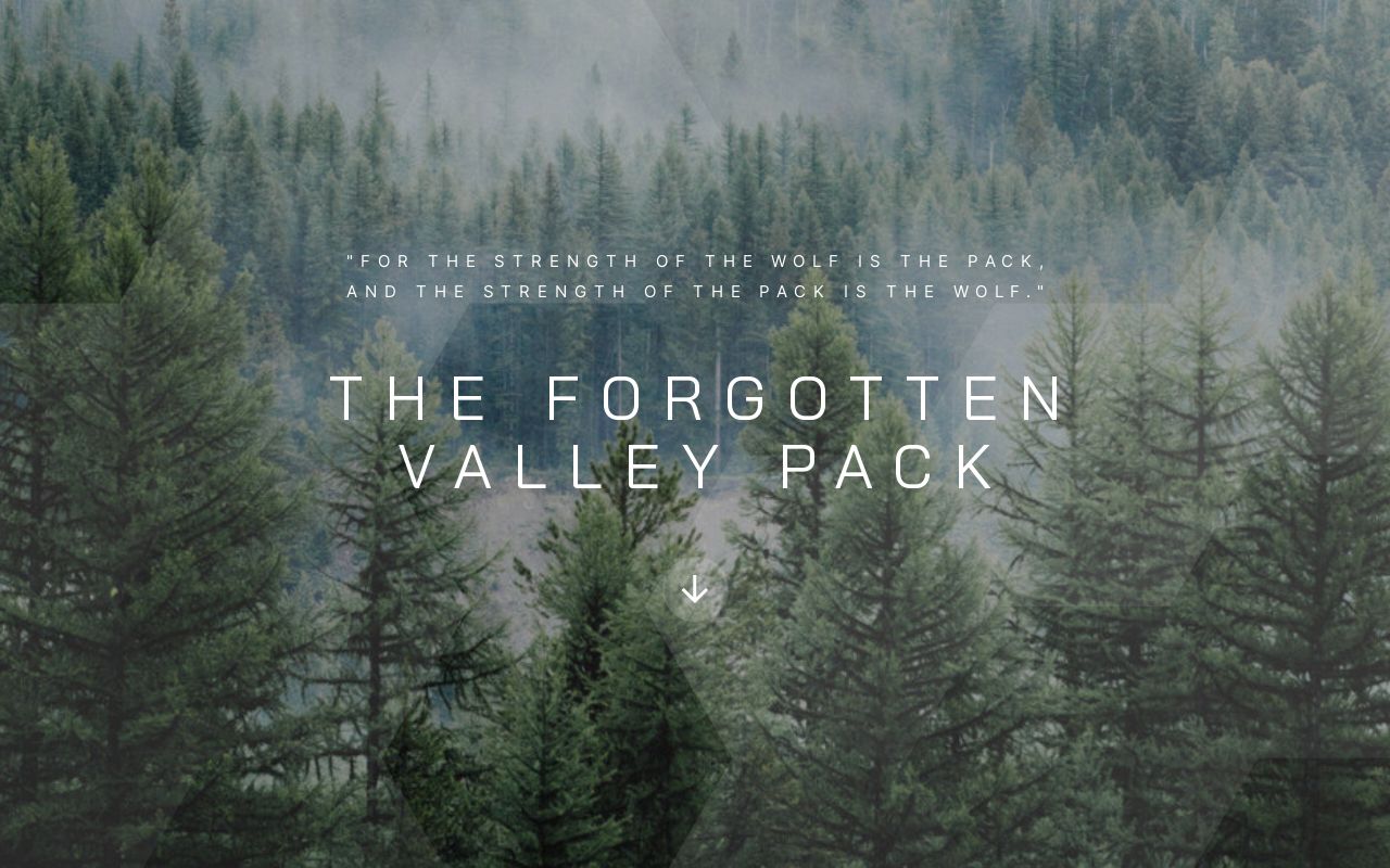 The Forgotten Valley Pack
